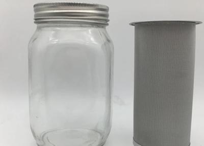 China 32oz Mason Jar Cold Brew Coffee Maker And Iced Tea Maker Filter Stainless Steel Mesh Filter Tube for sale