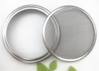 China Sliver Color Wire Mesh Filter Element Mesh Strainer Lid For Mason Jar for sale