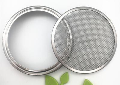 China Sliver Color Wire Mesh Filter Element Mesh Strainer Lid For Mason Jar for sale