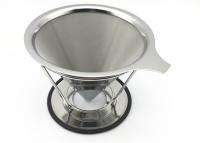 China Custom 4 Cup Reusable Coffee Filter Pour Over Coffee Dripper 0.2mm Hole Size for sale