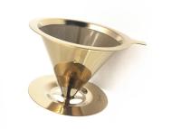China Custom 4 Cup Reusable Coffee Filter Pour Over Coffee Dripper 0.2mm Hole Size for sale