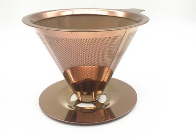 China 115mm 2cups Wire Mesh Filter Element Stainless Steel Stand Pour Over Kettle Coffee Dripper for sale