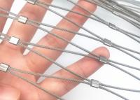 China High Tensile Strength 7x7 / 7x19 316 Knitted Wire Mesh Animal Enclosure With Ferrules for sale