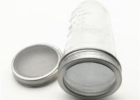 China 304 SS Wire Mesh Filter Element Sprouting Lid Strainer For Wide Mouth Mason Jar for sale
