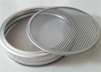 China 304 SS Wire Mesh Filter Element Sprouting Lid Strainer For Wide Mouth Mason Jar for sale