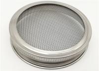 China 304 SS Wire Mesh Filter Element Sprouting Lid Strainer For Wide Mouth Mason Jar for sale