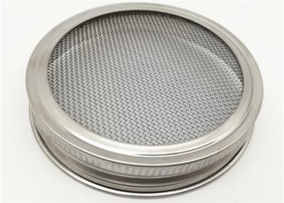 China 304 SS Wire Mesh Filter Element Sprouting Lid Strainer For Wide Mouth Mason Jar for sale