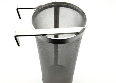 China Stainless 300 Micron Beer Dry Hop Filter With Handle For Cornelius Brew Kettle for sale