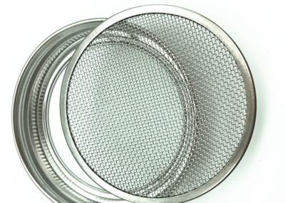 China Home Stainless Steel Sprouting Screen Strainer Lid For Mason Jar for sale