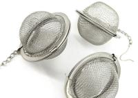 China Silver Wire Mesh Filter Screen Stainless Steel Tea Filter Mesh Tea Ball Infuser Strainer For Tea Pot for sale
