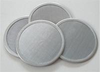 China Rimmed 304 Stainless Steel Wire Cloth 65mm Diameter For Filtration for sale
