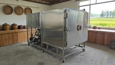 China 304 Stainless Steel Industrial Freeze Dryer Featuring Electric Heating System and  Or Leybold Refrigeration Unit for Consistent Results for sale