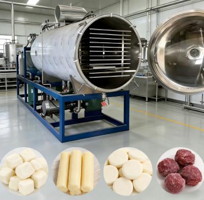 China PLC Control System Industrial Freeze Dryer Temperature Range Minus 50 Celsius To Plus 80 Celsius Multiple Safety System Ensuring Operation for sale