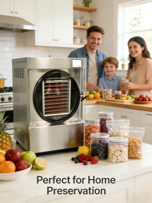 China 3600W household freeze dryer energy saving model designed for home kitchens preserving freshness and texture of foods for sale