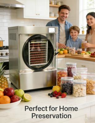 China SUS304 Stainless Steel Home Freeze Dryer Machine Featuring LCD Display Perfect for Drying and Maintaining Food Freshness for sale
