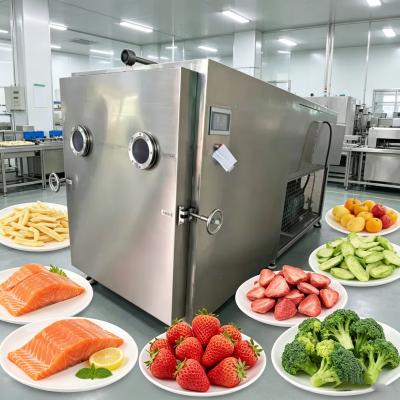 China Air Cooled Food Vacuum Freeze Dryer featuring Electric Heating and Vacuum Degree less than or equal to 10Pa ideal for long term food storage for sale