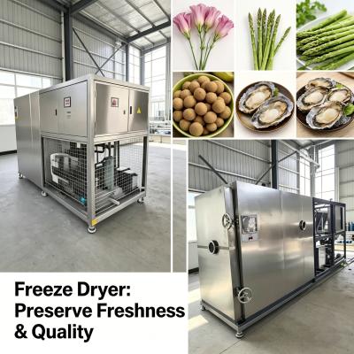 China Freeze-drying Temperature Minus 40 to 80 Degrees Food Vacuum Freeze Dryer Featuring PLC Control and Customized Voltage for Operation for sale
