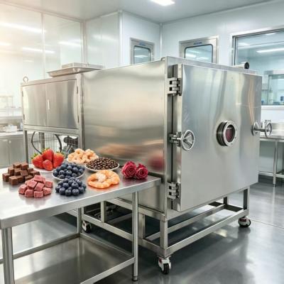 China Door To Door Vegetable Freeze Dryer Overall Size 3800 1700 2000 Mm Tray Size 1280 600 30mm Or Customize Designed For Freeze Drying for sale