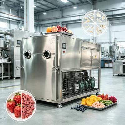 China Vacuum limit less than or equal to 13Pa Vegetable Freeze Dryer offering Automatic Operation Mode and Air Cooling System ensuring Freeze Drying for sale