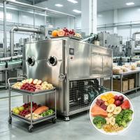 China 304 Stainless Steel Tray Material Vegetable Freeze Dryer Utilizing Electric Heating And Silicon Ensuring Food Preservation for sale