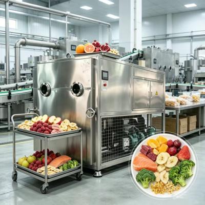 China 304 Stainless Steel Tray Material Vegetable Freeze Dryer Utilizing Electric Heating And Silicon Ensuring Food Preservation for sale