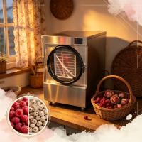 China LCD Display Home Freeze Dryer SUS304 Stainless Steel Shell Providing Effective Food Preservation and Extended Shelf Life for sale