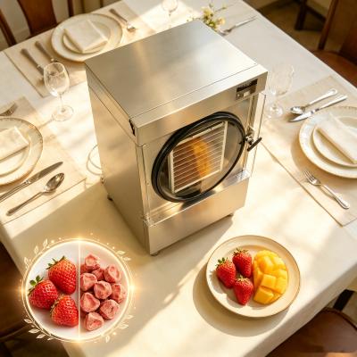China 3600W home freeze dryer machine temperature range minus 50 to plus 90 degrees designed for dehydration and nutrient retention for sale