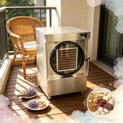 China 20 to 25kg Capacity Home Freeze Dryer Featuring SUS304 Stainless Steel Shell and Two Stage Baosi Vacuum Pump for Food Preservation for sale