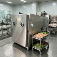 China Vacuum limit less than or equal to 13Pa Vegetable Freeze Dryer with PLC Control and Overall Size 3800 1700 2000 Mm Ensuring Moisture Removal for sale