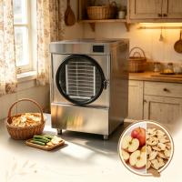China LCD Display Home Freeze Dryer Electric Heating 215kg Capacity Suitable for Food Preservation and Laboratory for sale