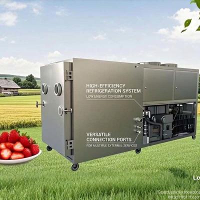 China 100kg Batch Candy Freeze Drying Machine Commercial Vacuum Lyophilizer for Confectionery Snack Production for sale