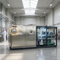 China Pharmaceutical Industrial Vacuum Freeze Dryer Lyophilizer Hydraulic Vial Sealing Machine for sale