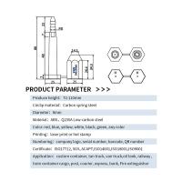 China JCBS106 Anti-Spin Barrier Bolt Seal 8mm Diameter 86mm Height for Shipping Container Lock for sale
