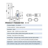 China JCBS105 ISO17712 Bolt Seal 8mm Anti-Spin Barrier for Truck Container Security for sale