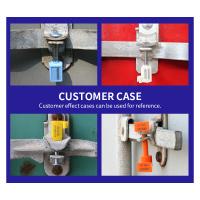 China Self Locking Bolt Security Seal ABS Container Seal ISO17712 8mm Diameter 15KN Strength for sale