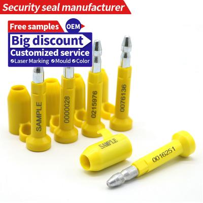 China JCBS205 Heavy Duty Container Door Bolt Seal Antirotation Barrier One Time Use 8mm Diameter for sale