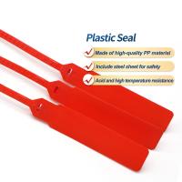 China JCPS623 disposable security plastic seal security seal plastic barcode plastic sfae seal for sale