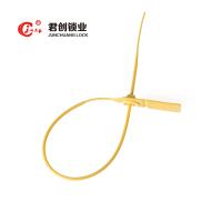 China Blue Plastic Cable Lock Seal with Galvanized Steel Wire 230mm 2mm Diameter Tamper Proof for sale