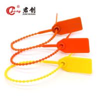 China JCPS602 Pull Tight Bank Security Plastic Seal for Bags 250mm Length 396N Tensile Strength for sale