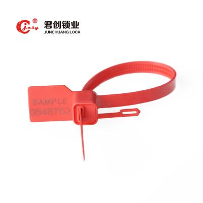 China JCPS304 Plastic Security Seal with Barcode Strap 295mm 8.8mm Diameter for Container Truck for sale