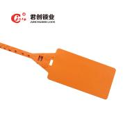 China one time use big tag express postal parcel seal plastic pull tight seal JCPS102 for sale