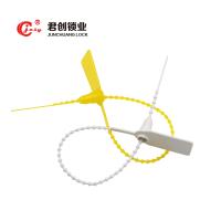 China JCPS602 Self-Locking High Security Plastic Seal Lock Red Color Zip Tag 200mm for sale