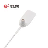 China JCPS602 Self-Locking High Security Plastic Seal Lock Red Color Zip Tag 200mm for sale
