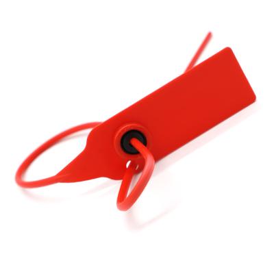 China JCPS006 custom plastic security seals plastic bag security small red plastic seal for sale