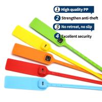 China JCPS300 Plastic Numbered Security Seal Disposable Plastic Tag 41.2cm 7mm for sale