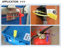 China JCSY JCPS005 Custom Self-locking Plastic Cargo Seal 200.1mm Truck Door Security Seal for sale