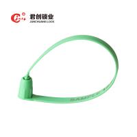 China JCPS402 Security Plastic Seals with Barcode 20cm Length 10mm Width Heat Sealing for sale