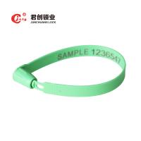 China JCPS402 Security Plastic Seals with Barcode 20cm Length 10mm Width Heat Sealing for sale