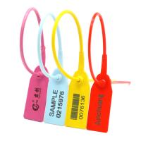 China JCPS003 Plastic Security Seal Tag 300mm 400mm 500mm with Barcode for Container Truck for sale