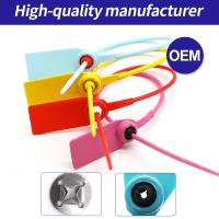 China JCPS003 Plastic Security Seal Tag 300mm 400mm 500mm with Barcode for Container Truck for sale